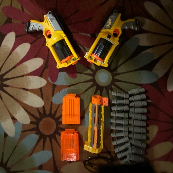 Nerf | Toys | Nerf N Strike Maverick Revolver Guns Cartridges Bullet ...